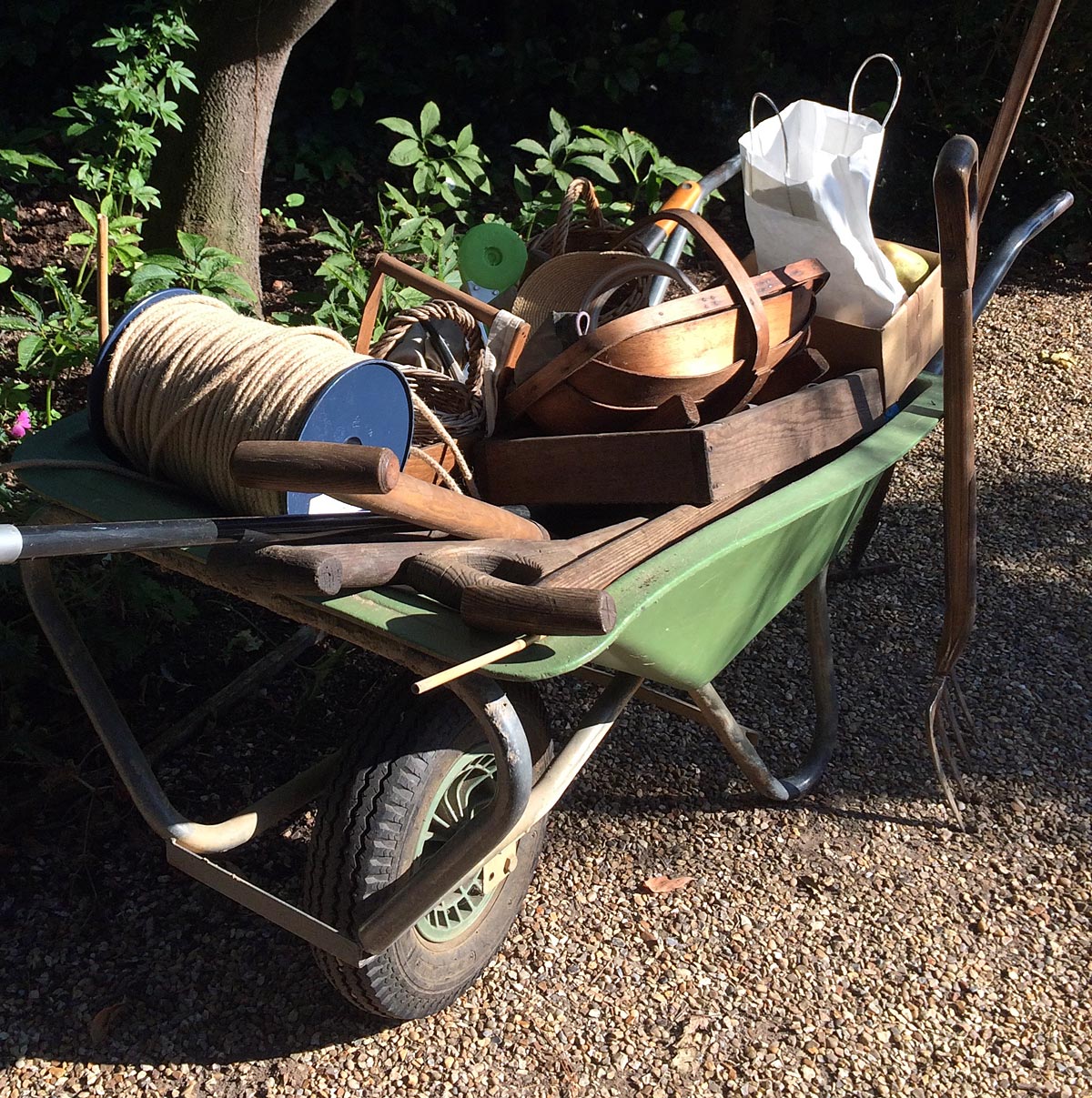 Wordless Wednesday: Fully Loaded Wheelbarrow – Susan Rushton
