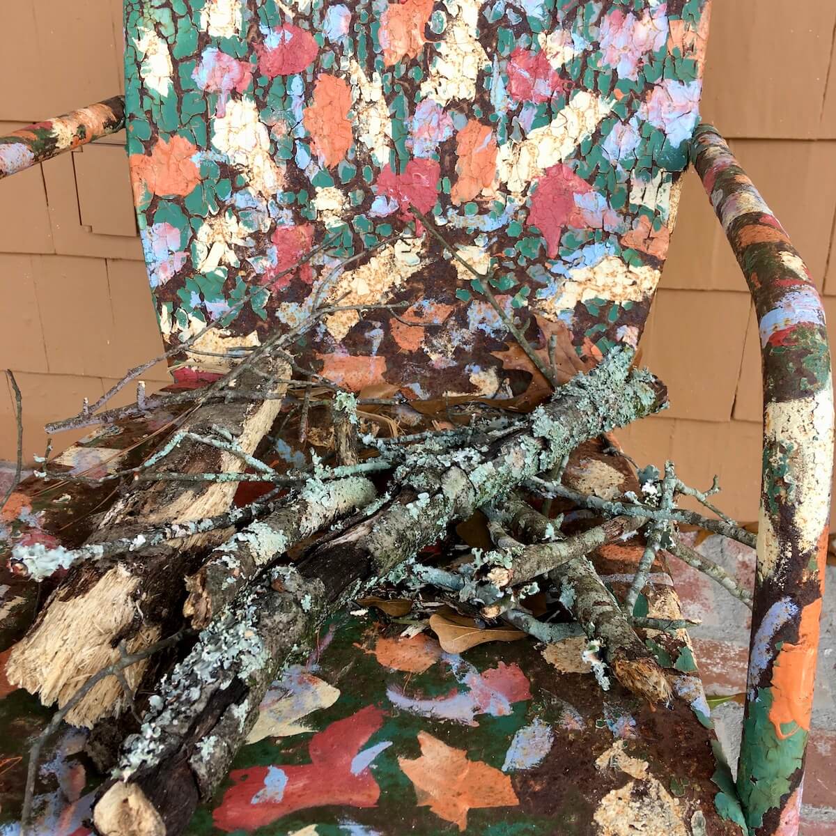 Handpainted Metal Chair – Susan Rushton